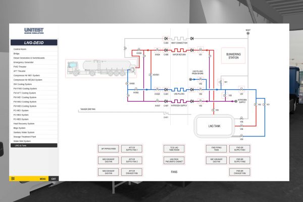 New version of LNG-DE3D Simulator – Unitest Marine Simulators