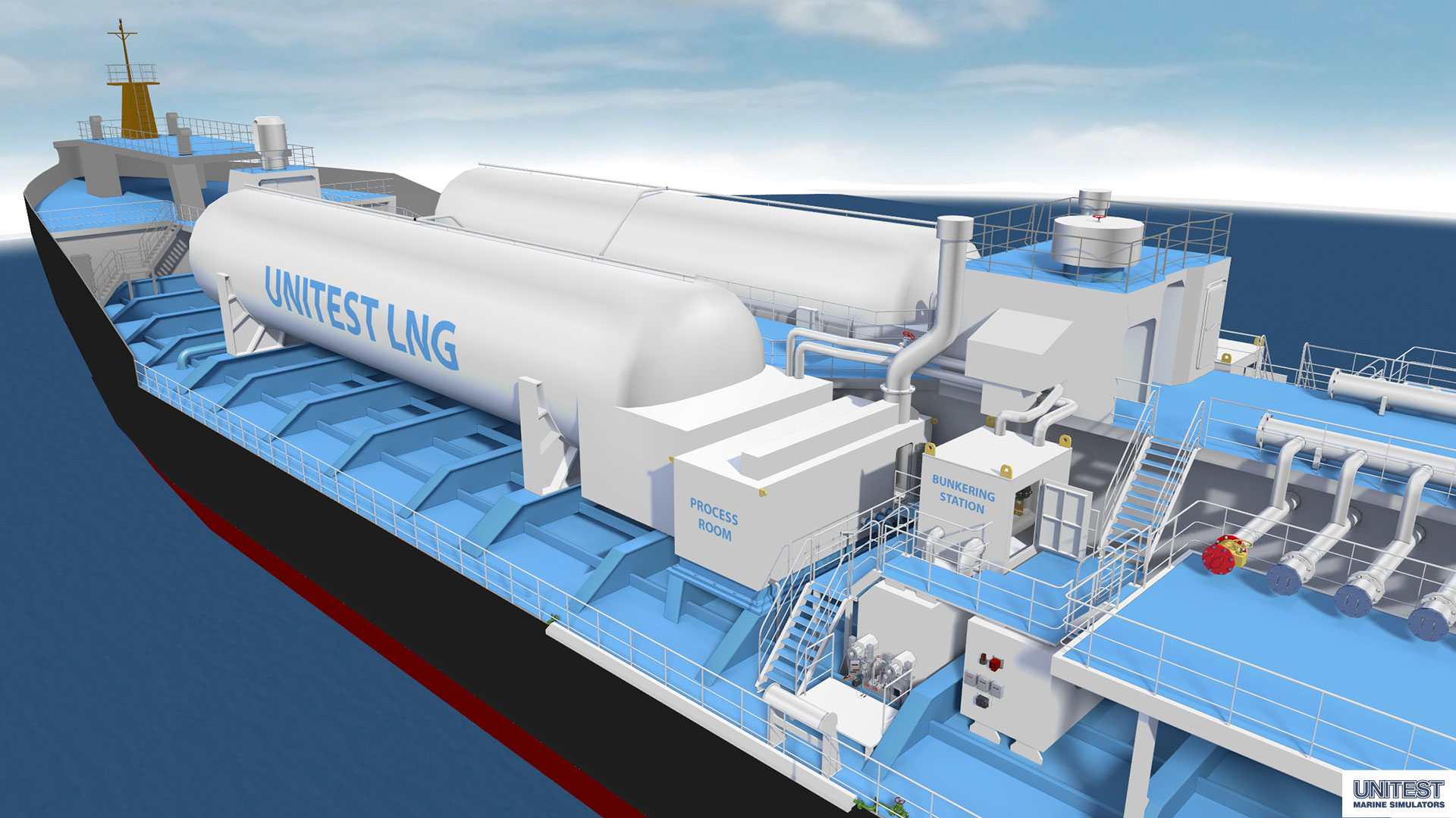 New version of LNG RT-flex 50DF Simulator – Unitest Marine Simulators
